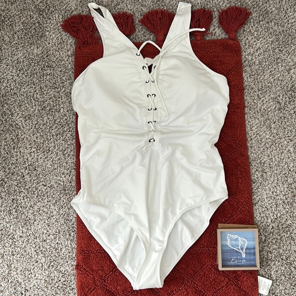 Swimsuits For All | Swim | Nwt Swimsuits For All Lace Up Swimsuit ...